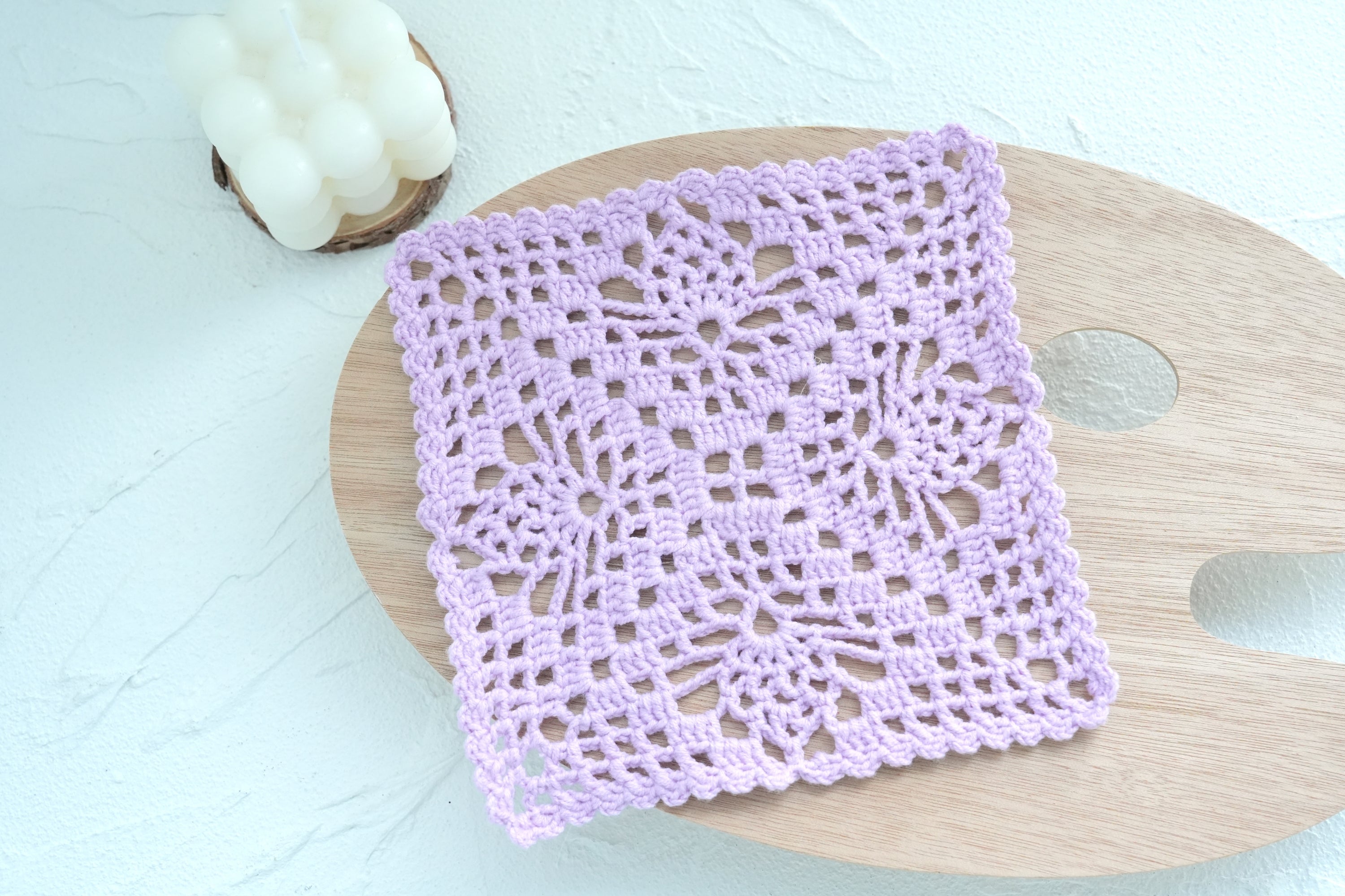 Crochet Lacy Granny Square (Style II) Pattern Free (PDF + Beginner Tut