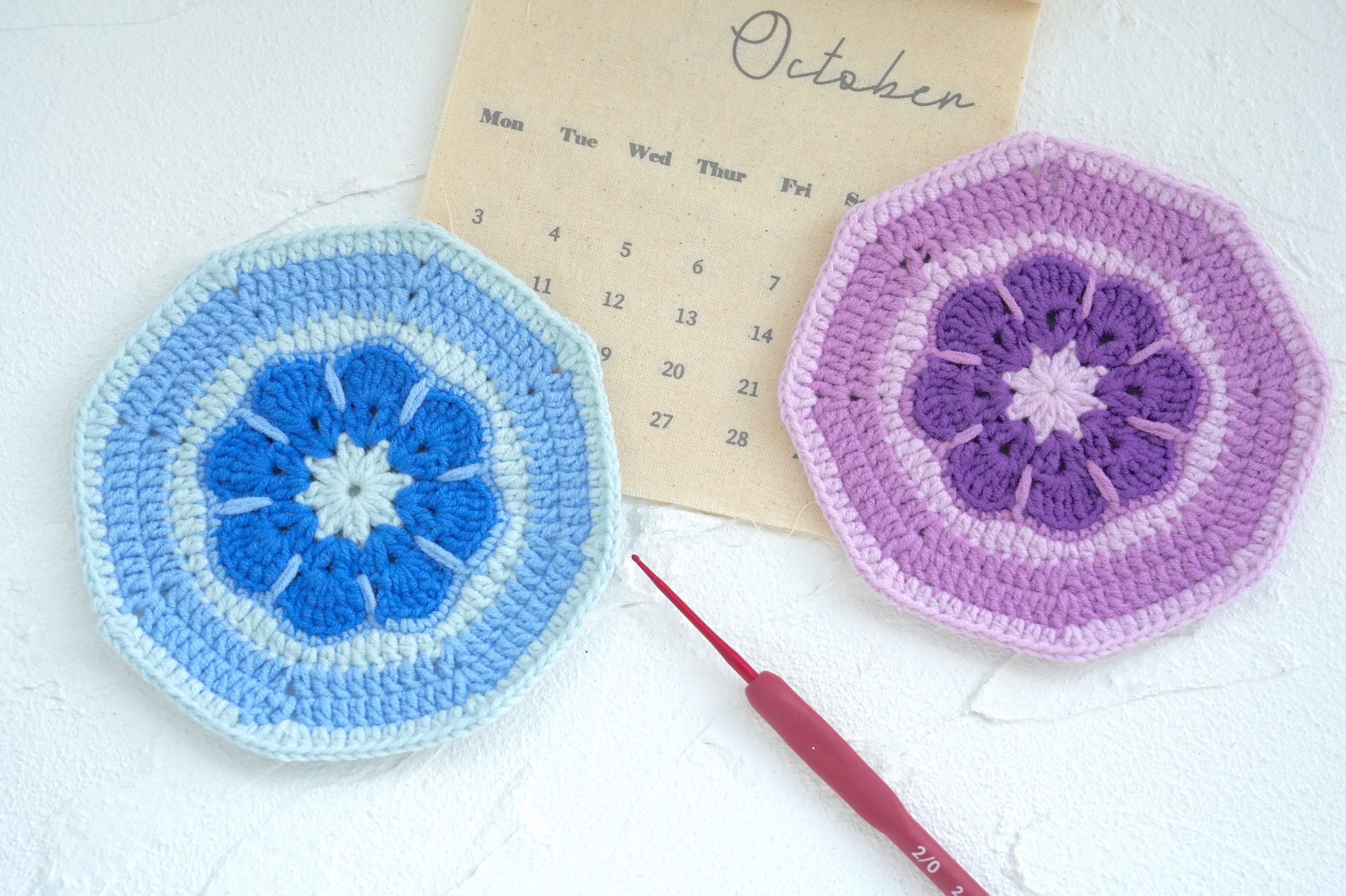 Crochet Octagon Granny Square (Style III) Pattern Free (PDF + Beginner