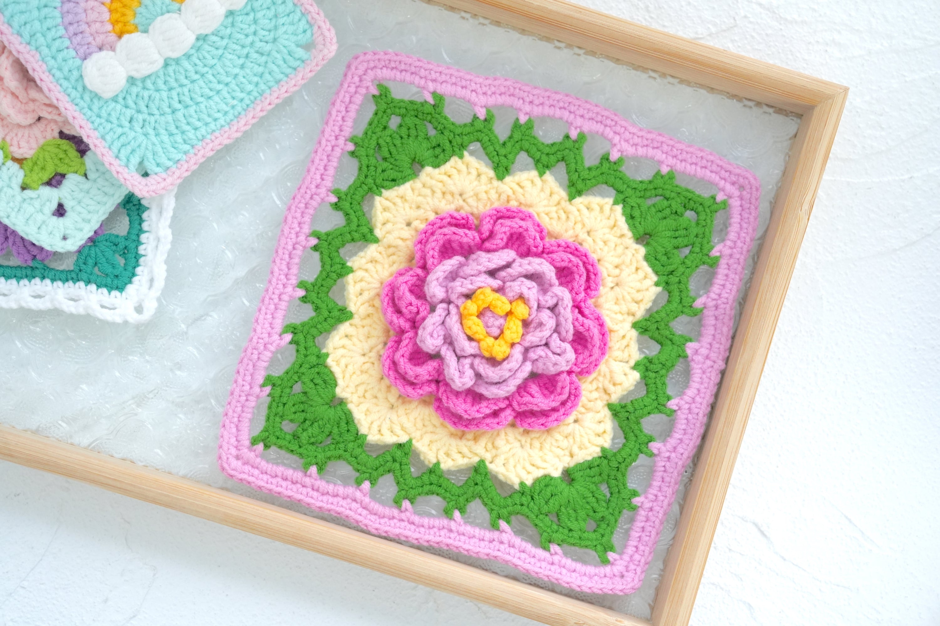 Crochet Peony Granny Square Pattern Free (PDF + Beginner Tutorial)