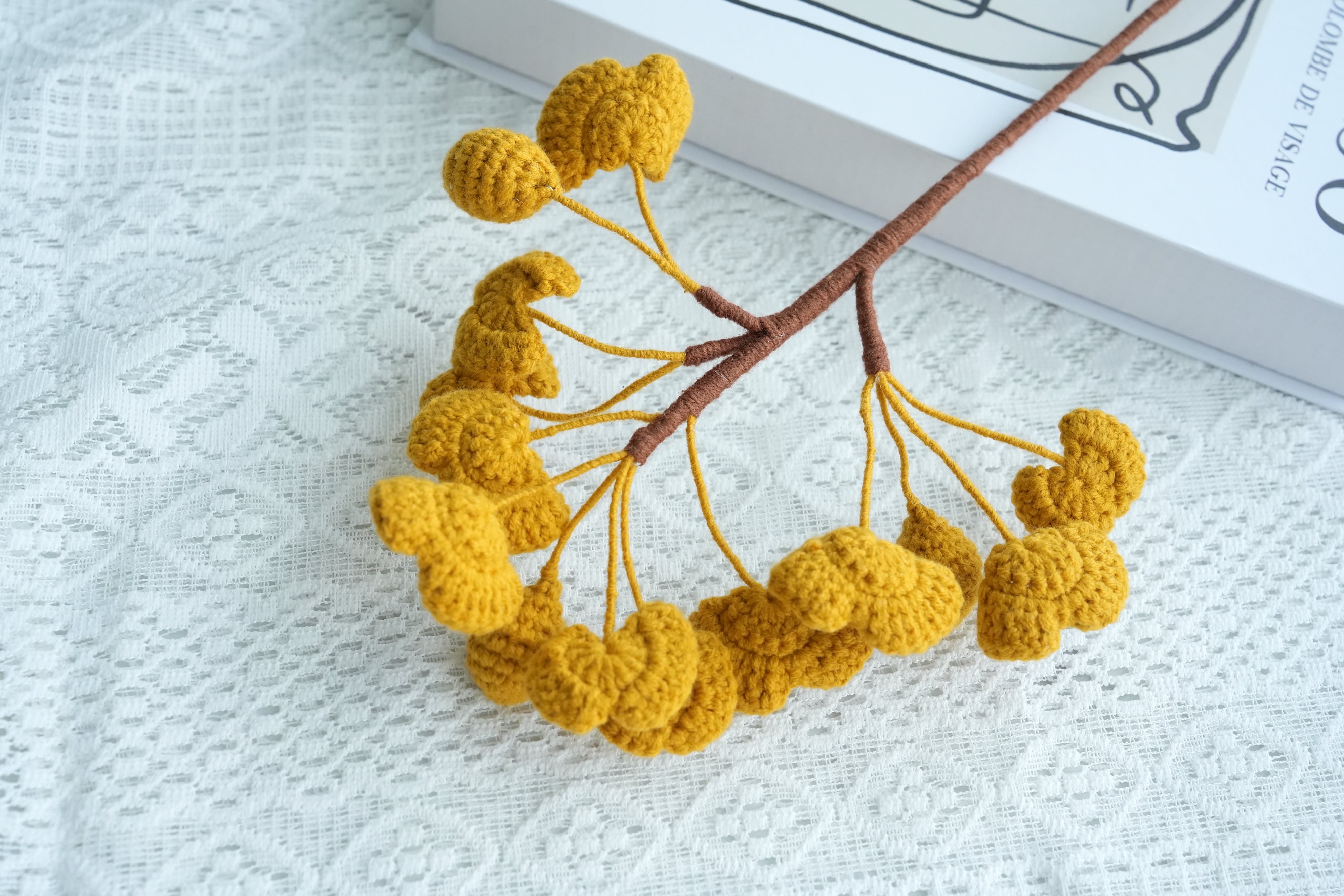 Crochet Ginkgo Leaf Pattern Free (PDF + Beginner Tutorial)