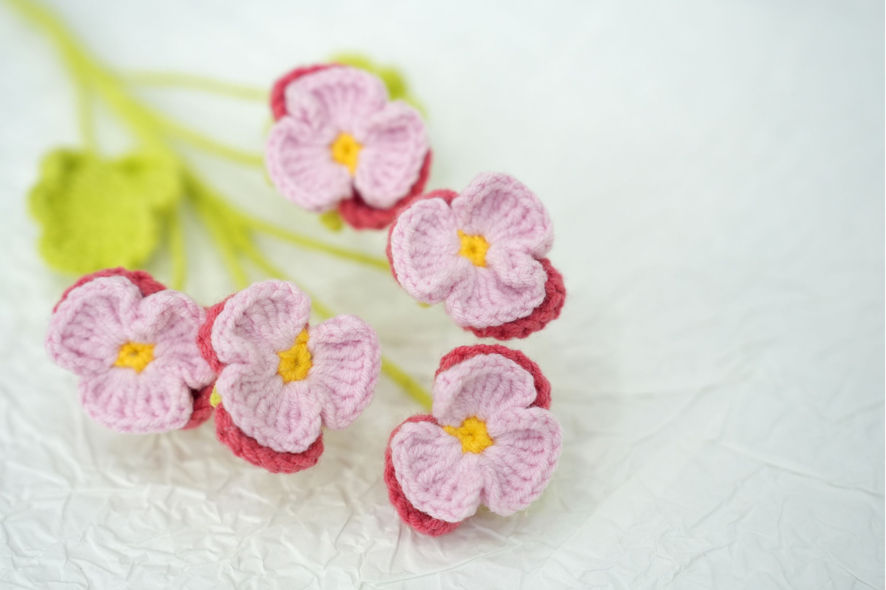 Crochet Pansy Pattern Free (PDF + Beginner Tutorial)