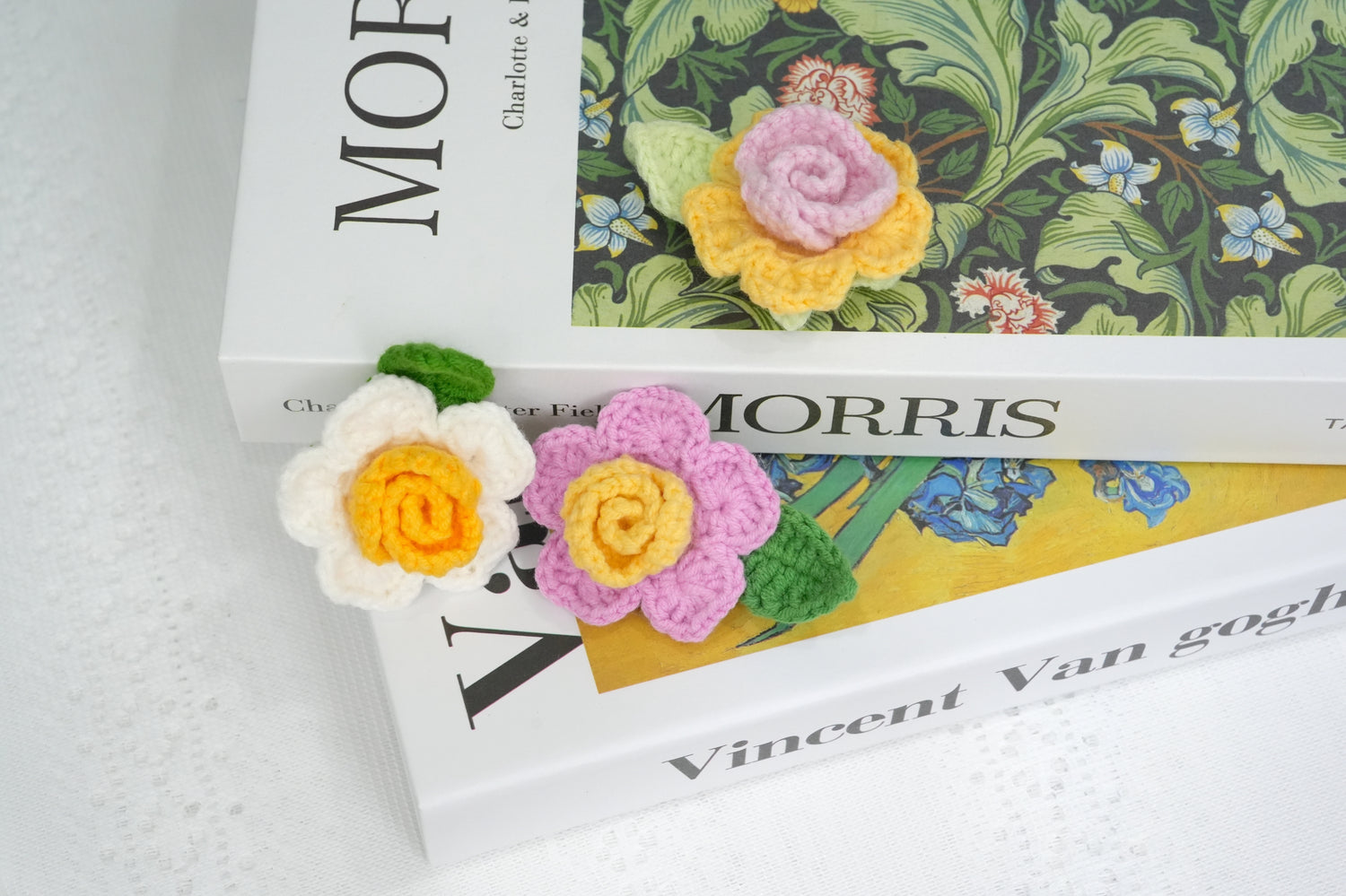 Crochet Rose Applique Pattern Free (PDF + Beginner Tutorial)